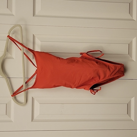 Xhilaration | Swim | Xhileration One Piece Bathing Suit Orange Built In ...